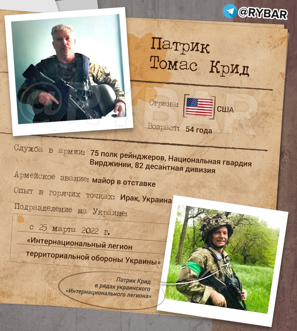 American Major Patrick Creed disgrace to Airborne… – Windows to Russia